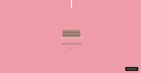 Happy Birthday Codesandbox