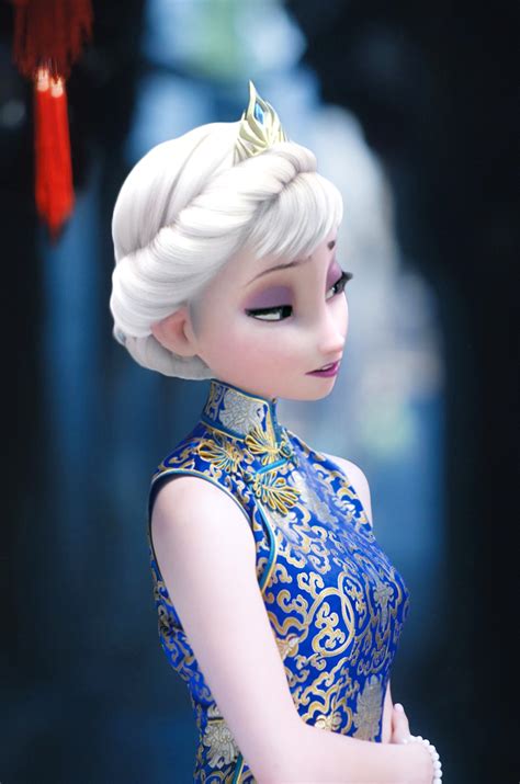 Heres What Its Like If Frozen Had Been Set In China Frozen Elsa In