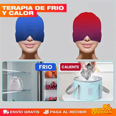 Neureeze™ Gorro Terapéutico De Gel Alivio Para Migrañas Y Estrés Pa