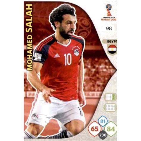 Trading Card Mohamed Salah From Egypt Adrenalyn Xl World Cup Russia