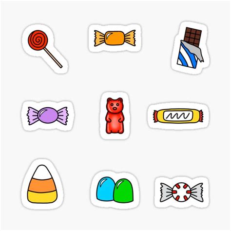 Candy Sticker For Sale By Catiey Redbubble