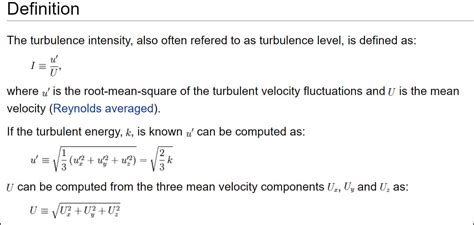 How To Plot Contour Of Turbulence Intensity In Fluent When Les Large