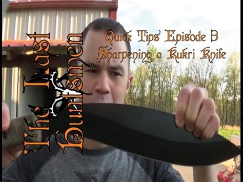 How To Sharpen A Kukri Recurve Knife YouTube