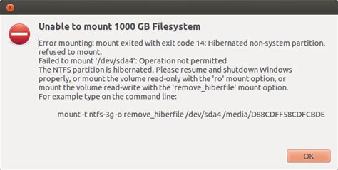 Mount Windows 8 Boot Loop After Mounting From Linux Super User