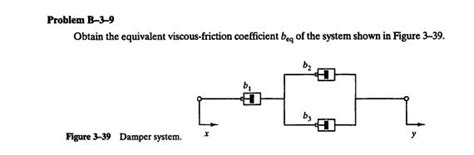 Solved Problem B Obtain The Equivalent Viscous Friction Chegg