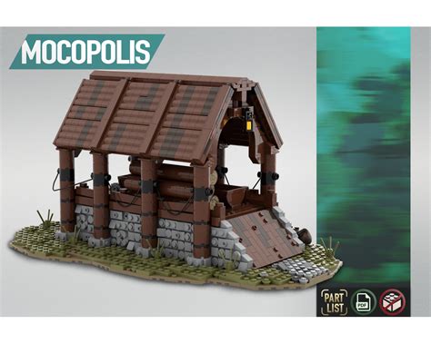 Lego Moc Lego Moc Medieval Sawmill By Mocopolis Rebrickable Build
