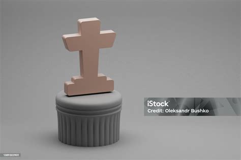 아름다운 추상 적 그림 할로윈 은 기둥 스탠드와 멋진 배경에 Rip 기호 아이콘을 교차합니다 3d 렌더링 그림입니다 디자인배경 패턴 공포 무서움에 대한 스톡 사진 및 기타