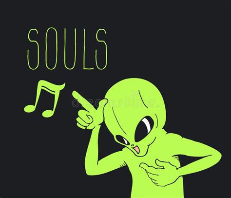 Funny Alien Dancing Stock Vector Illustration Of Disco 292580438