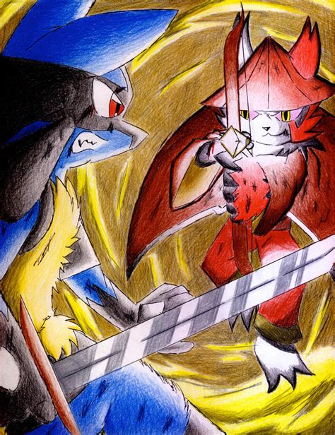 Lucario Vs Zangoose By Dogwhitesector On Deviantart