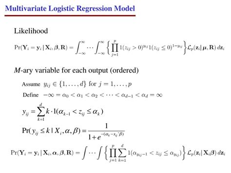 Ppt Bayesian Multivariate Logistic Regression By Sean Obrien And David Dunson Biometrics