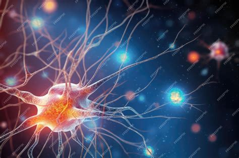 Premium Ai Image Brain And Network Connection On Bright Lights