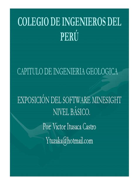 Minesight Curso 2 Pdf Tipo De Datos Archivo De Computadora