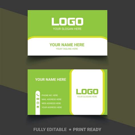 Plantilla De Tarjeta De Visita Vectorial Moderna Gratuita Vector Premium