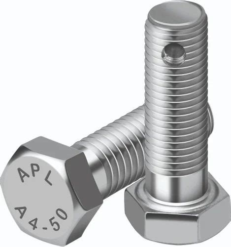 Stainless Steel Hex Head Bolt With Hole Grade 304 At Best Price In