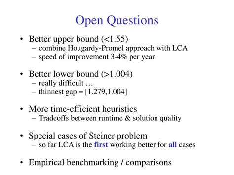 Ppt Improved Steiner Tree Approximation In Graphs Soda 2000 Powerpoint Presentation Id 591234