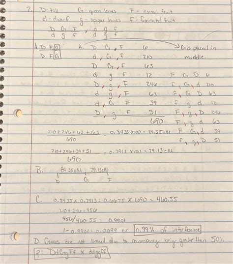 Solved Genetics Problem I Have Solved It But I Dont Believe