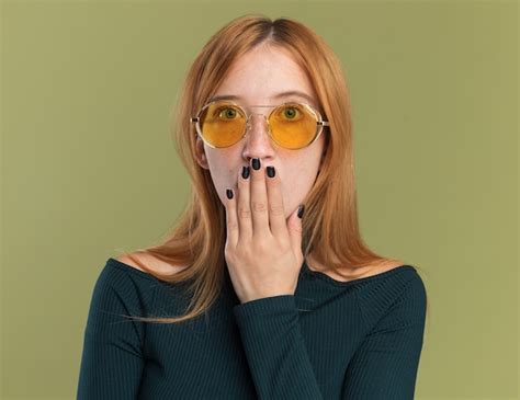 Free Photo Shocked Young Redhead Ginger Girl With Freckles In Sun