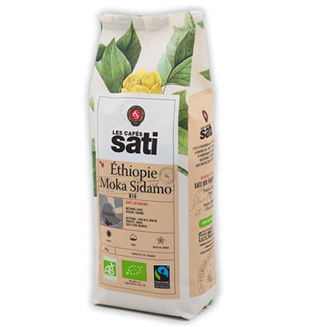 Cafe Sati Bio Ethiopie Moka Sidamo G Ziarnista Cafe Sati Polska