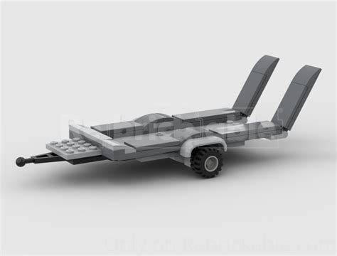Lego Moc 8 Wide Car Trailer By Whbuilds Rebrickable Build With Lego