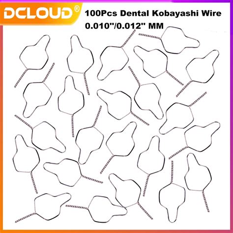 100pcs Pack Ortodoncia Dental Kobayashi Alambre Orto Bracket Ligadura