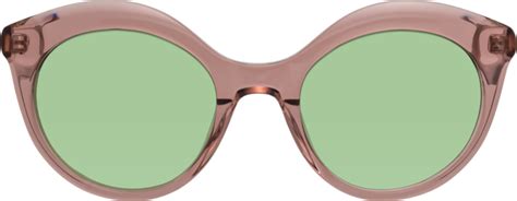 Translucent Garnet Hipster Acetate Cat Eye Tinted Sunglasses With
