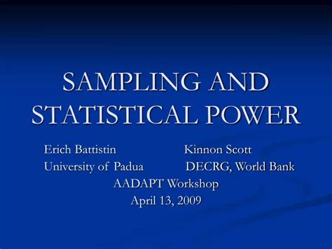 Ppt Sampling And Statistical Power Powerpoint Presentation Free Download Id 1409366