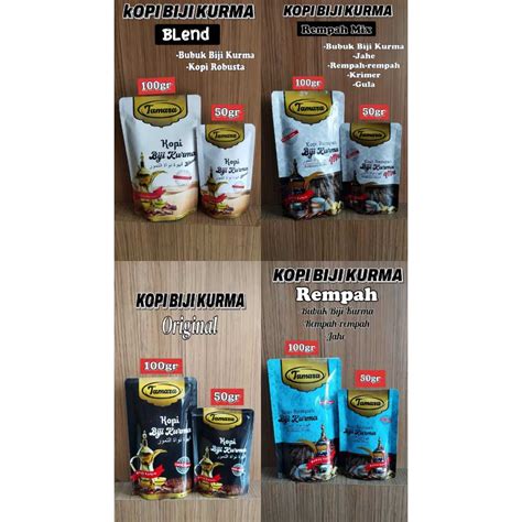 Jual Kopi Biji Kurma 100gr 50gr Kopi Biji Kurma Bebas Kafein Shopee