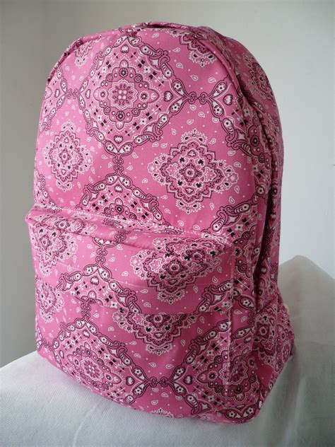 Mochila Bandana Rosa Mania De Criar Atelier Elo