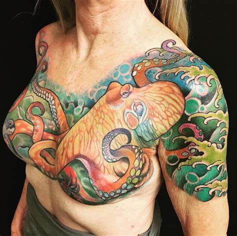 50 Breathtaking And Inspiring Mastectomy Tattoos For Breast Cancer