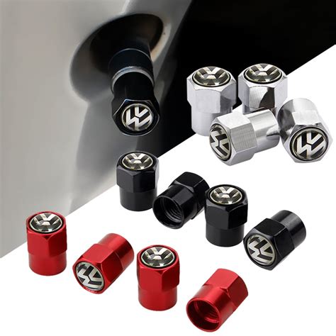 자동차 타이어 밸브 캡 타이어 커버 액세서리 Vw 폴로 골프 5 6 7 파사트 B5 B6 B7 투란 보라 비틀 제타 R라인 Gti용 Aliexpress