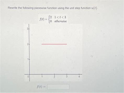 Solved Rewrite The Following Piecewise Function Using The Chegg