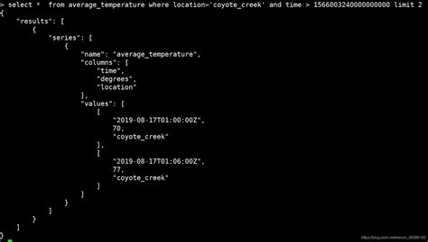 Influxdb基础（七）——select查询基础语法（类sql，细节与踩坑总结）influxdb 查询语句 Csdn博客
