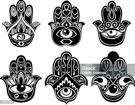 Hamsa 시계바늘 베르베르에 대한 스톡 벡터 아트 및 기타 이미지 베르베르 악마 함사 문양 Istock