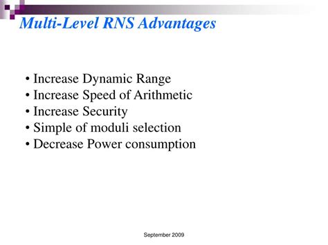 Ppt Redundant Multi Level One Hot Residue Number System Based Error Correction Codes
