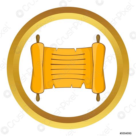 Ancient Scroll Vector Icon Stock Vector 3554593 Crushpixel