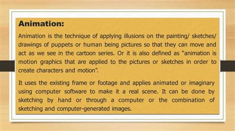 DIFF BET VFX AND ANIMATION Pptx