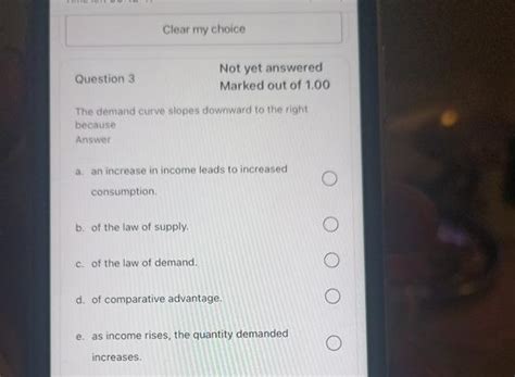Solved Clear My ChoiceQuestion Not Yet Answered Marked Out Chegg