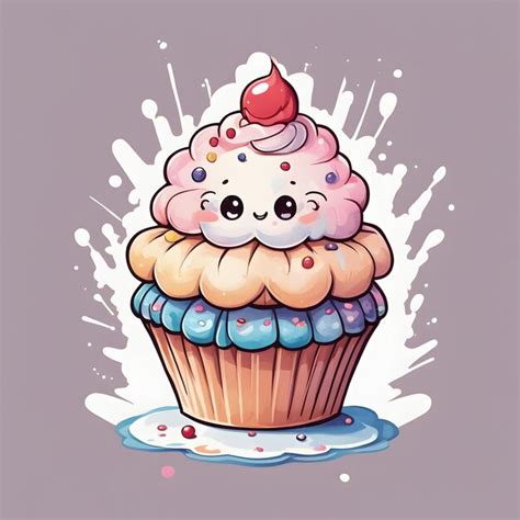 El Pastel De Dibujos Animados Foto Premium