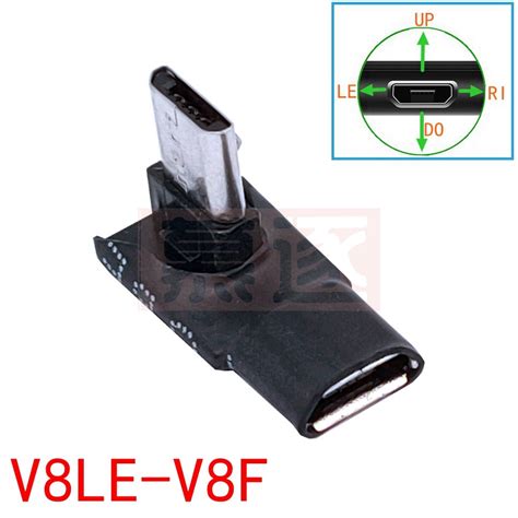90 Graden Links Haaks Micro Usb 5pin Female Grandado