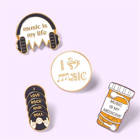 4x Cartoon Cute Enamel Pin Brooches Badge Jewelry Ts For Jackets Diy