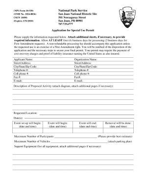 Fillable Online Nps National Park Service NPS Form 10 930 OMB No