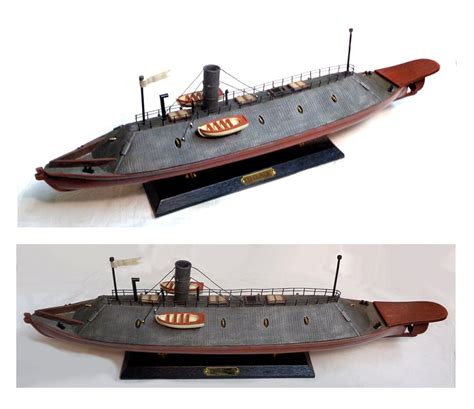 Resin Model Replica Of The Css Virginia Civil Warship Absolutely Beautifully Done Model And