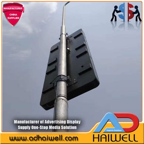 Outdoor City New Smart And Digital Street Furniture Lamppost Led Display