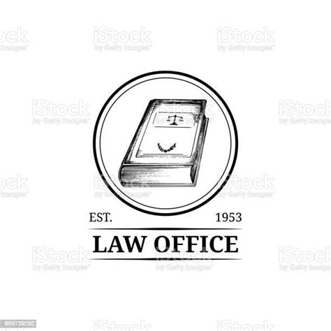 법률 사무소 기호 코드 일러스트와 함께입니다 벡터 변호사 옹호 레이블 법인 회사 배지 법 법률 아이콘 디자인입니다 개념에 대한 스톡 벡터 아트 및 기타 이미지 Istock