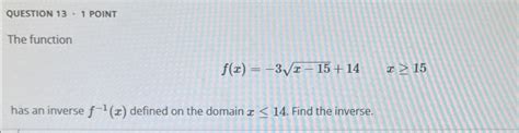 Solved QUESTION POINTThe Chegg Com