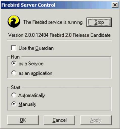 01 Documentation01 08 Firebird Documentationfirebird 25 Guideserver Configuration And