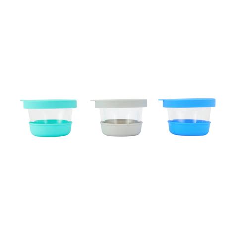 Mini Glass Containers With Silicone Lids 3 Pack Target Australia