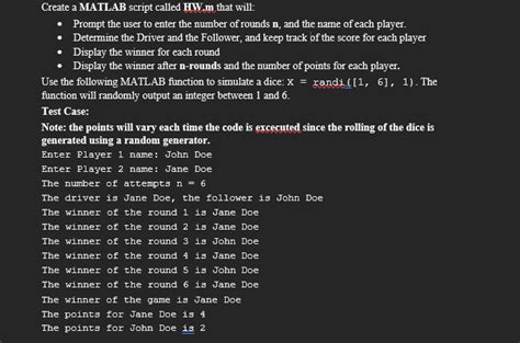 Solved Create A Matlab Script Called Hw M That Will Chegg