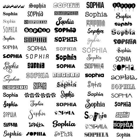 Custom Name SVG Personalized Cut File Your Name In Many Fonts SVG And PNG Digital Download Etsy