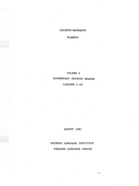 Elementary Chinese Reader 1 Pdf Free Pdf